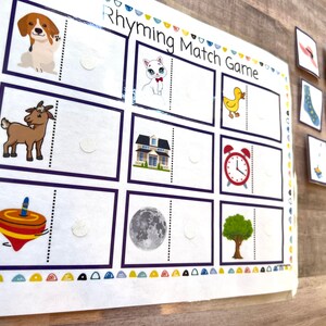 Rhyming Words Worksheet, Preschool Rhyme Matching Printable ...