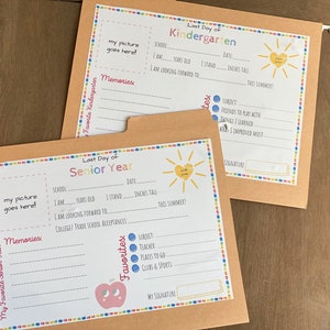 Personalized School Year Memory Tote, Customized Preschool- 12th Grade ...