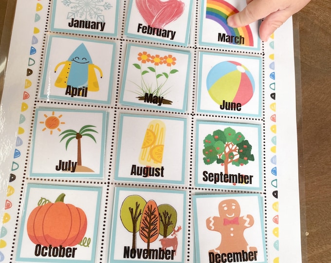 Months of the Year Busy Book Printable Activity - Calendar Worksheet ...