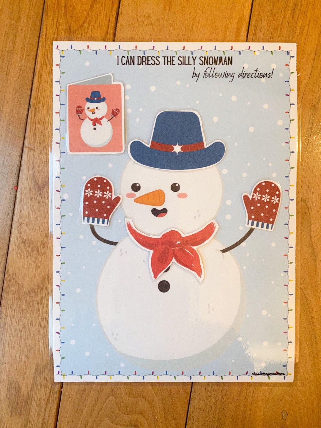 Snowman Christmas Activity, Following Directions, Winter Preschool ...