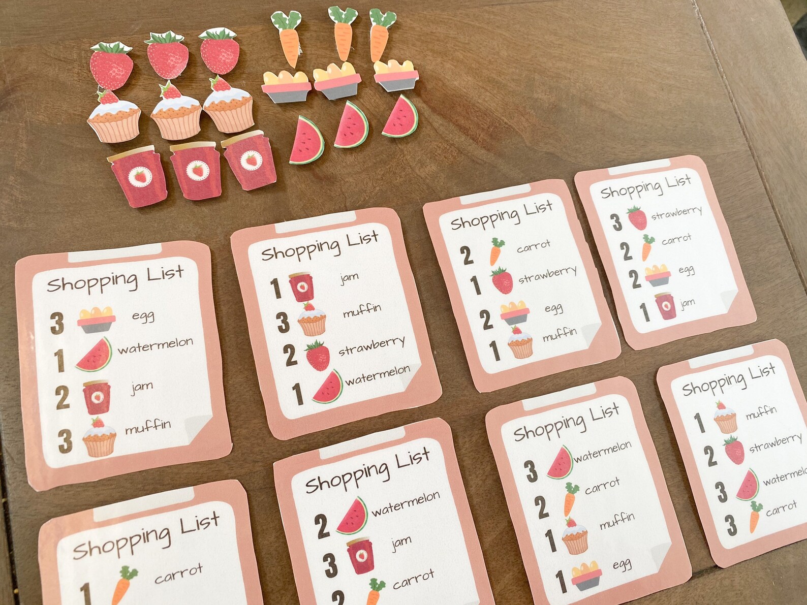 Farmers Market Grocery Shopping Game Following Directions and | Etsy