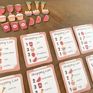 Farmers Market Grocery Shopping Game, Following Directions and Count ...