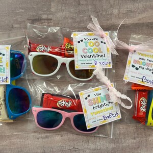 Shine Bright Sunglasses Valentine's Day Tag, Valentine Label, Valentine ...