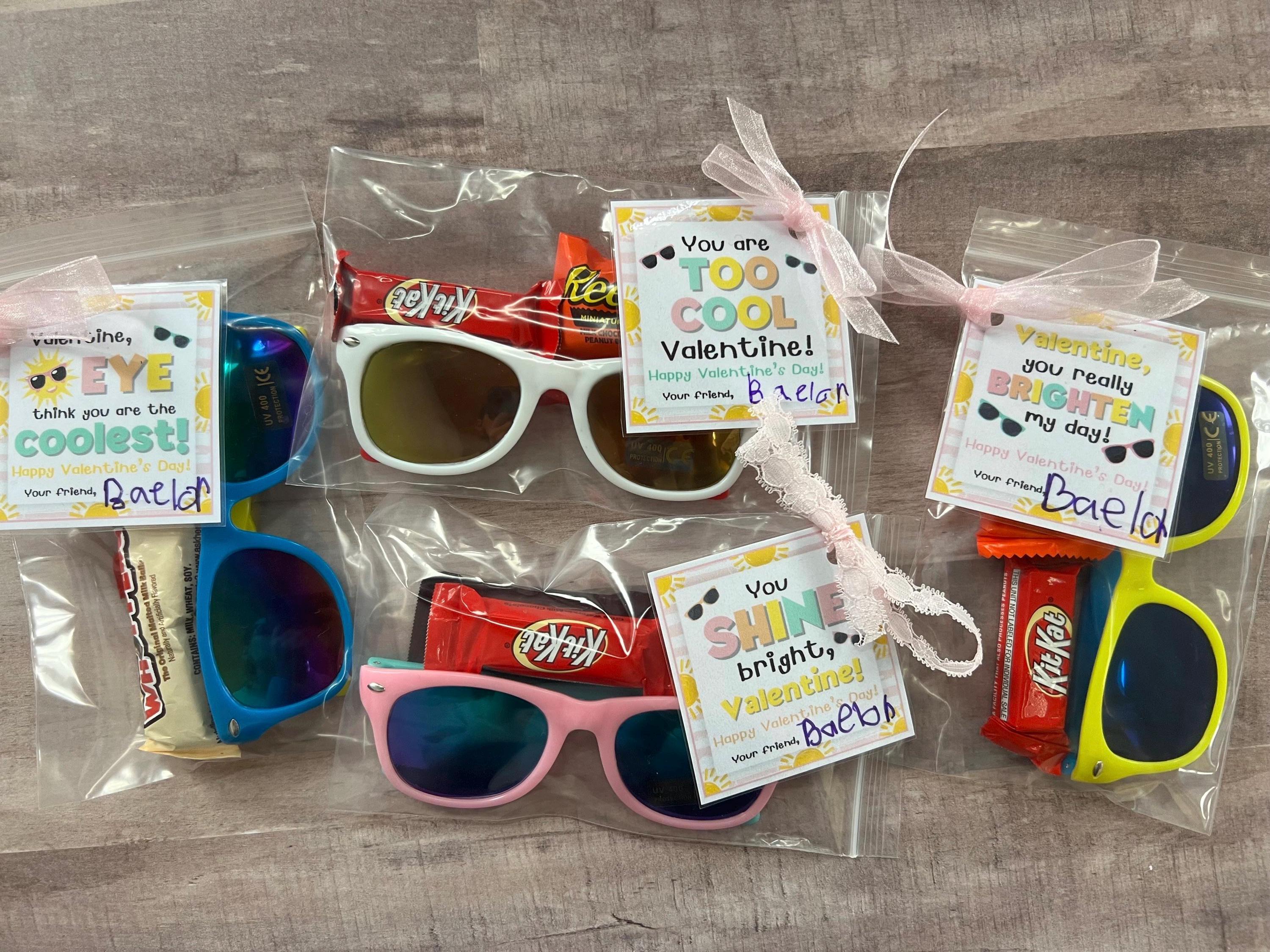 Shine Bright Sunglasses Valentine's Day Tag, Valentine Label, Valentine ...