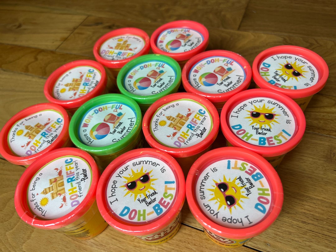 Personalized Last Day of School Play-doh Tag, Play Dough Class Gift ...
