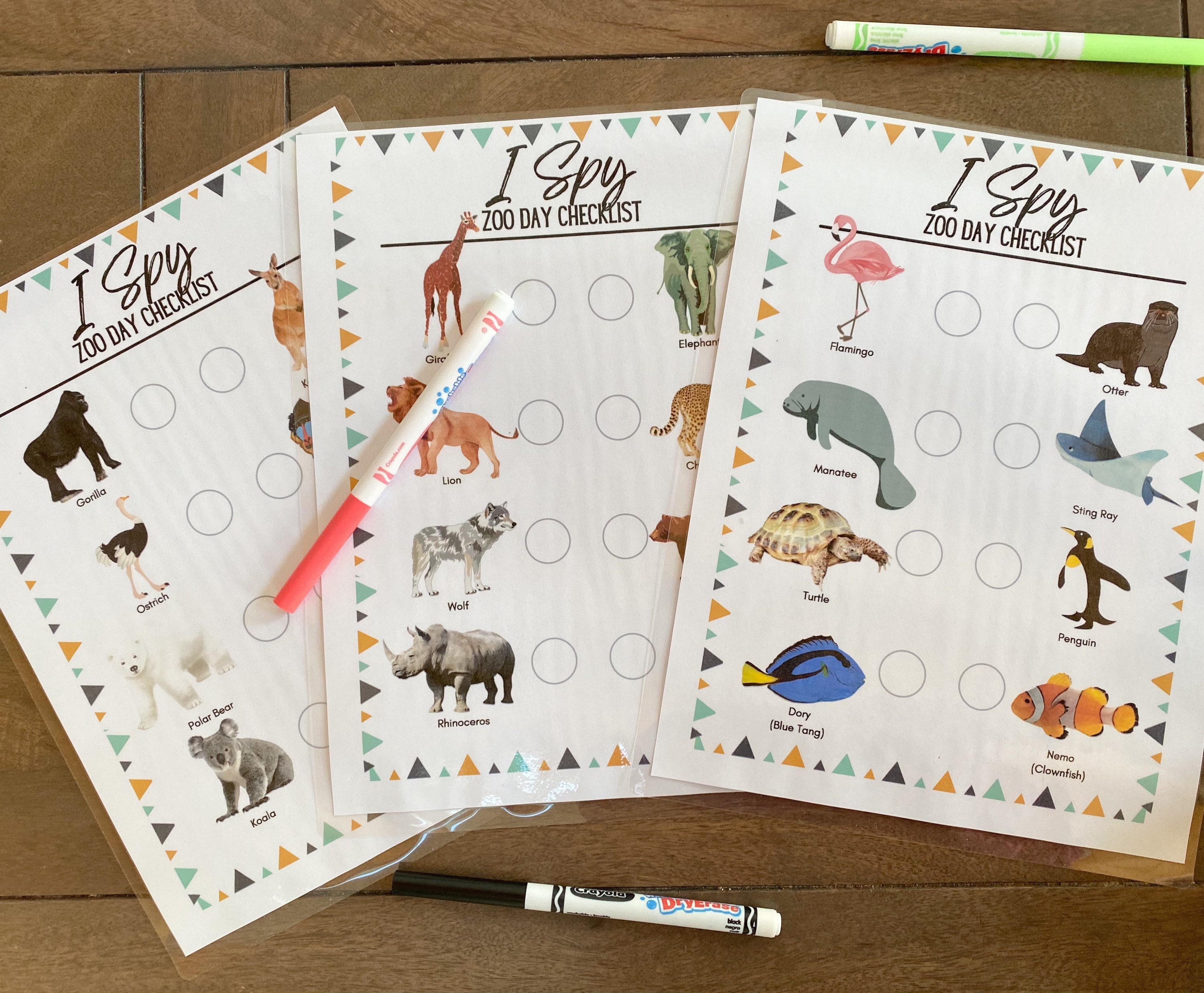 Zoo Animal Scavenger Hunt I Spy at the Zoo A Day at the Zoo | Etsy