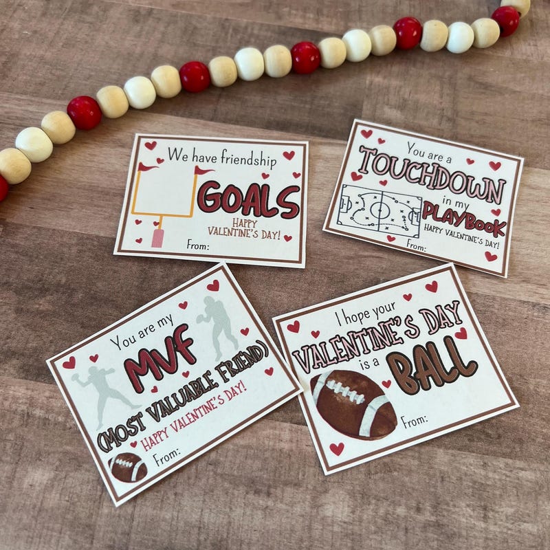 Football Valentine - Etsy