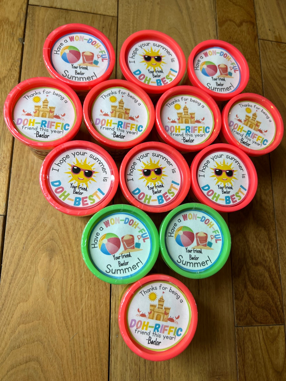 Personalized Last Day of School Play-doh Tag, Play Dough Class Gift ...
