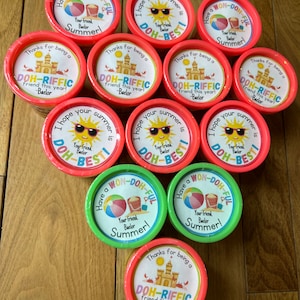 Personalized Last Day of School Play-doh Tag, Play Dough Class Gift ...