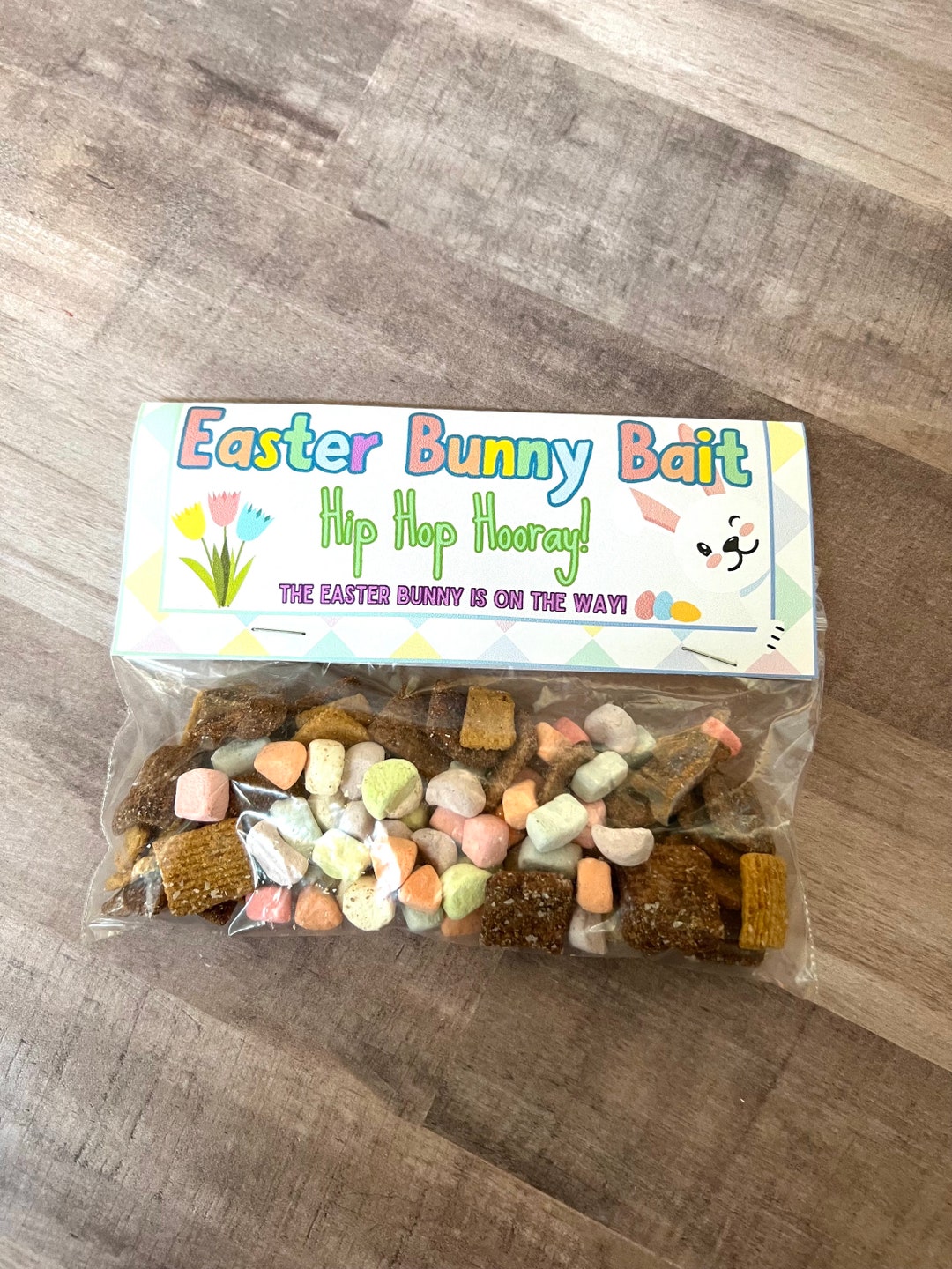 Easter Bunny Bait Printable, Snack Easter Bunny Label, Easter School ...