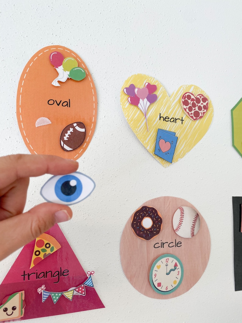 Shape Matching Printable Shapes Sorting Activity Classroom - Etsy