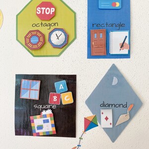 Shape Matching Printable, Shapes Sorting Activity, Classroom Shapes ...