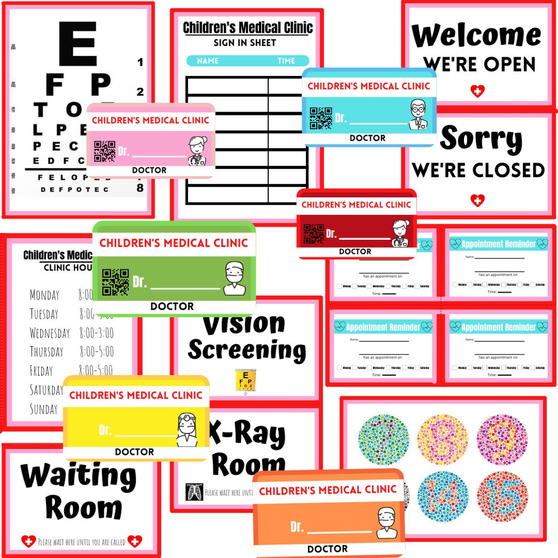 Doctor Theme Dramatic Play Doctor Birthday Nurse Party | Etsy