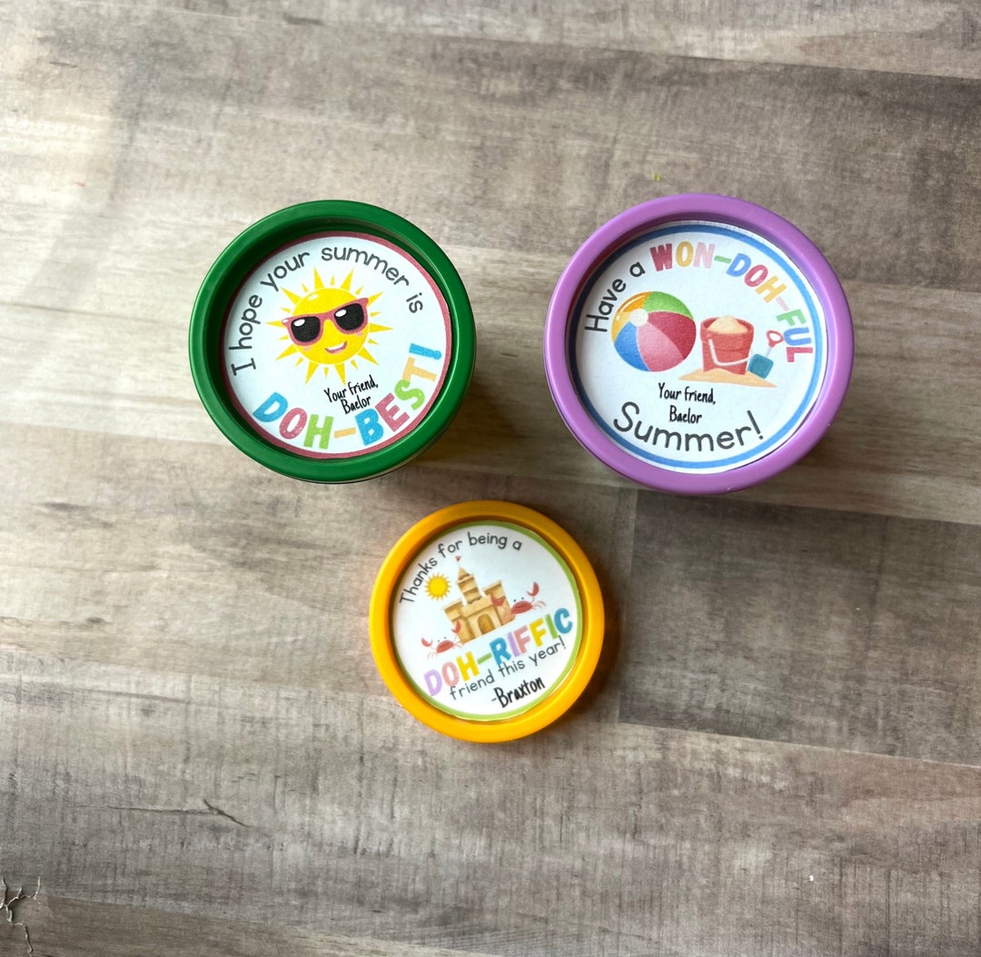 Personalized Last Day of School Play-doh Tag, Play Dough Class Gift ...