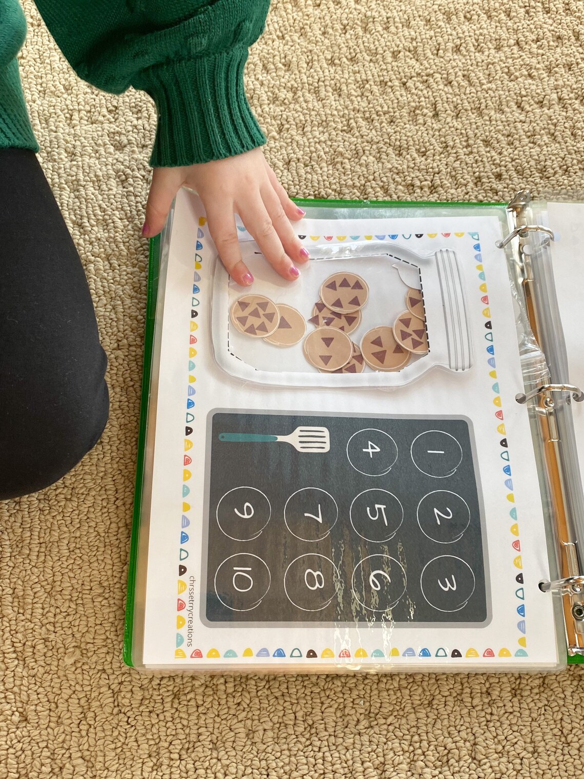 Cookie Jar Counting to Ten, 1-10 Number Matching, Preschool Counting ...