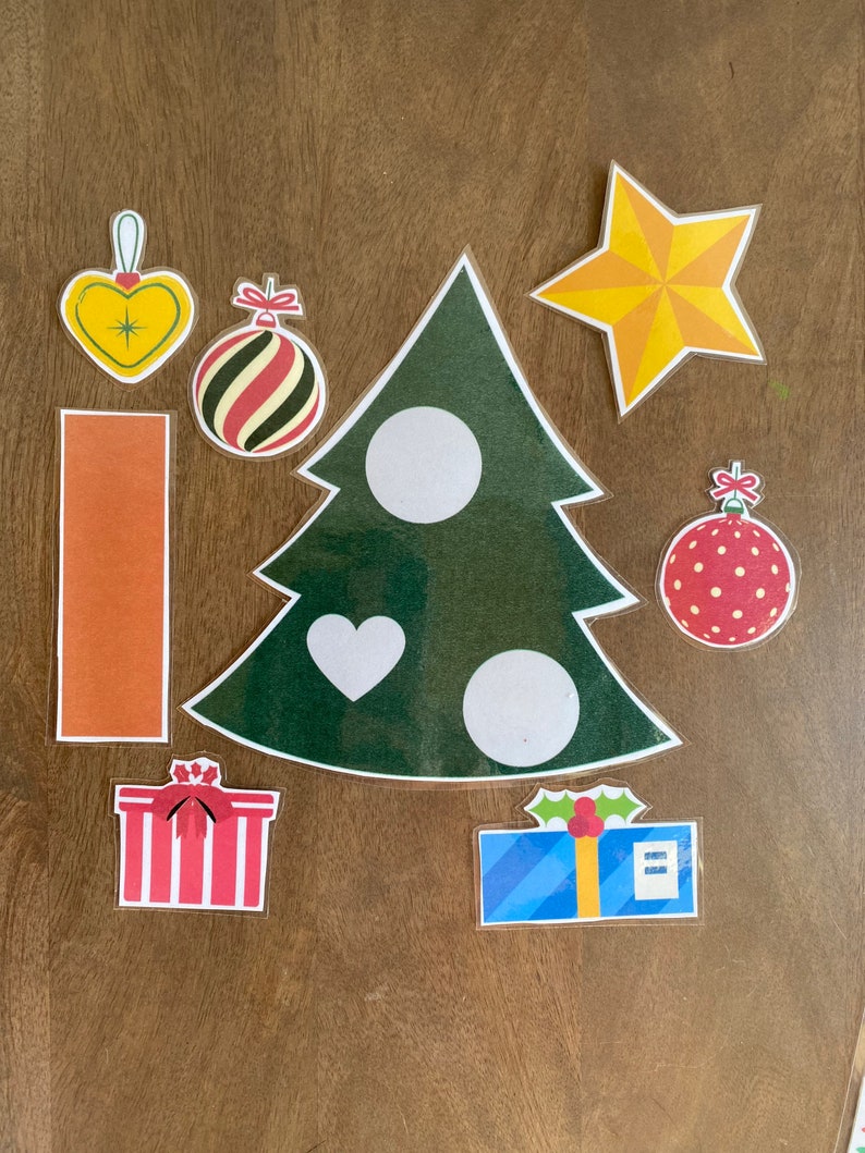 Shape Matching Activity Christmas Shape Sorting Holiday - Etsy