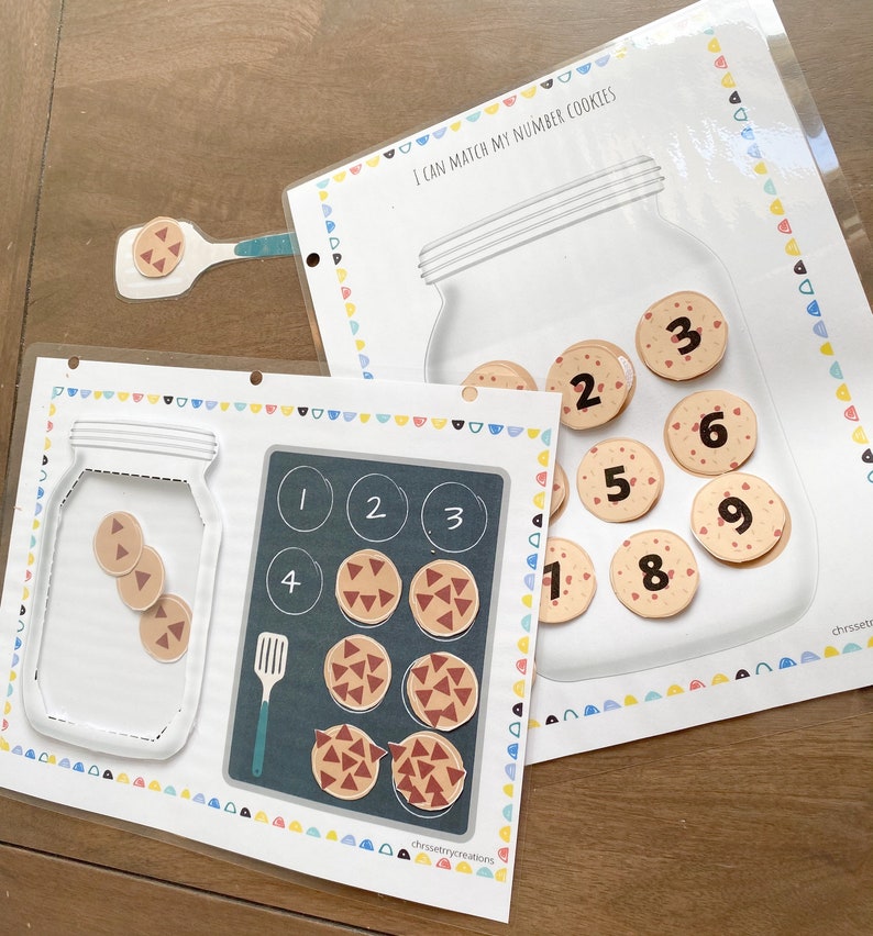 Cookie Jar Counting to Ten 1-10 Number Matching Preschool - Etsy