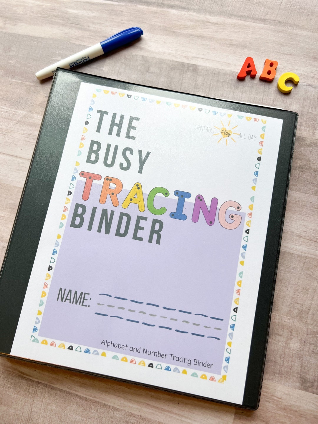 Alphabet Numbers Tracing Printable, Preschool Pre-writing Activity ...