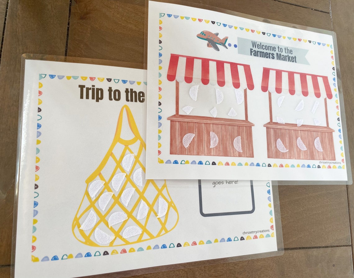 Farmers Market Grocery Shopping Game Following Directions and - Etsy