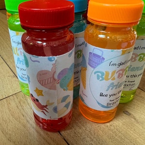 Bubbles End of School Year Gift Tag Printable, Bubbles Class Party ...