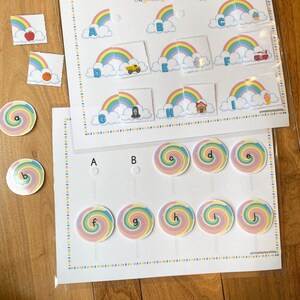 Rainbow Theme Preschool Learning Binder, Kindergarten Busy Binder, Home ...