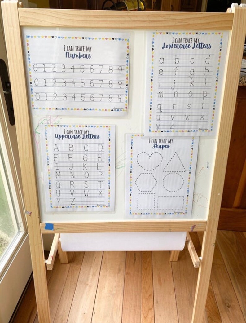 Preschool Tracing Bundle, Tracing Numbers, Alphabet Tracing, Color ...