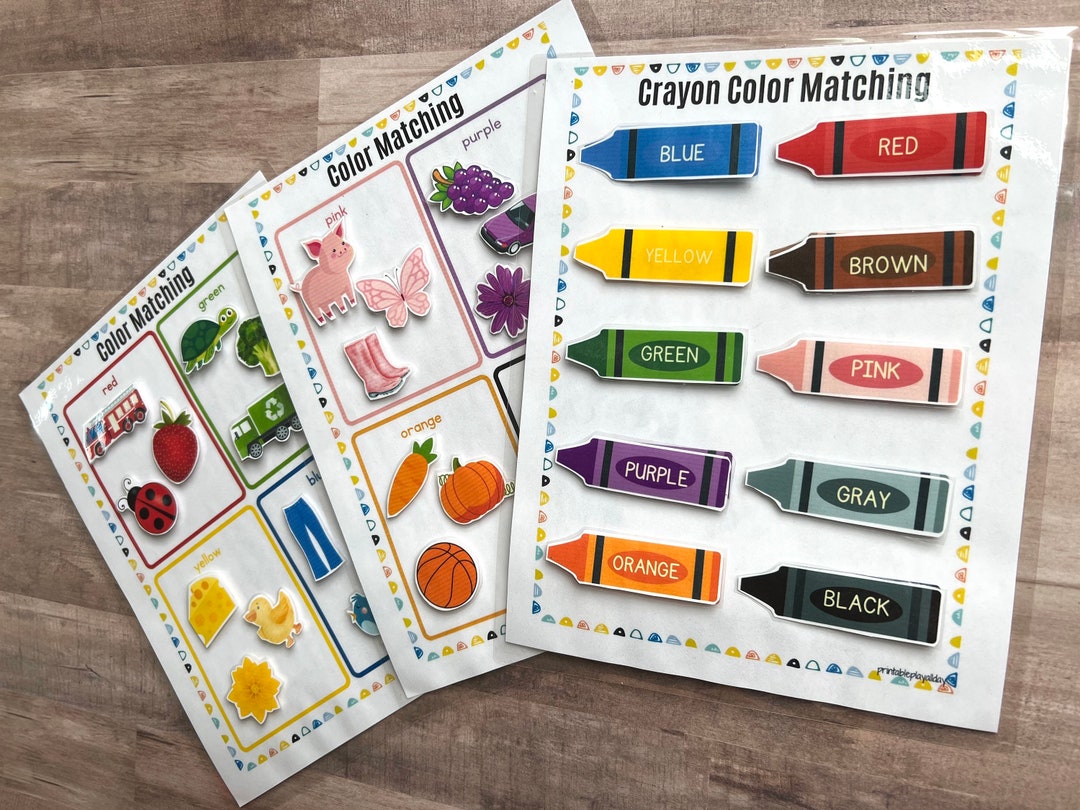 Color Sorting Printable, Learning Colors Worksheets, Toddler Color ...
