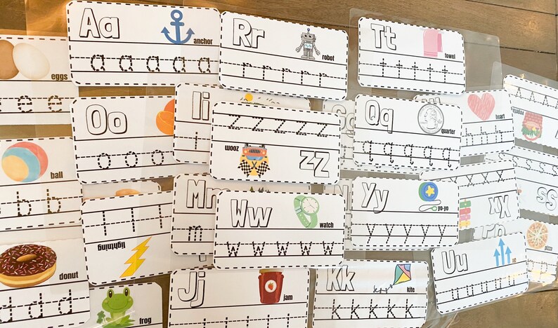 Alphabet Tracing Bundle Number Tracing Printables Mini - Etsy