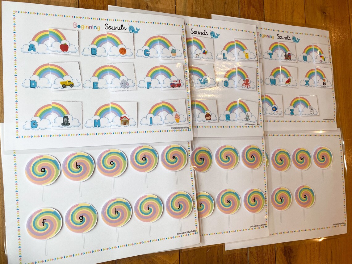 Rainbow Theme Preschool Learning Binder Pre-k Busy Binder - Etsy