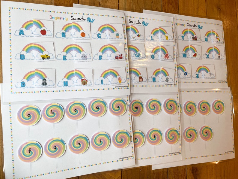 Rainbow Theme Preschool Learning Binder Pre-k Busy Binder - Etsy