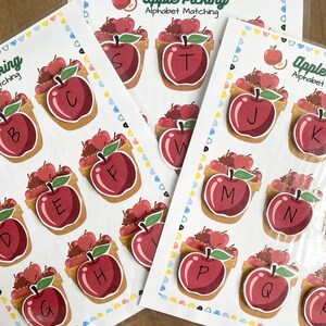 Alphabet Apple Picking, Fall Busy Binder Printable, Preschool Alphabet ...