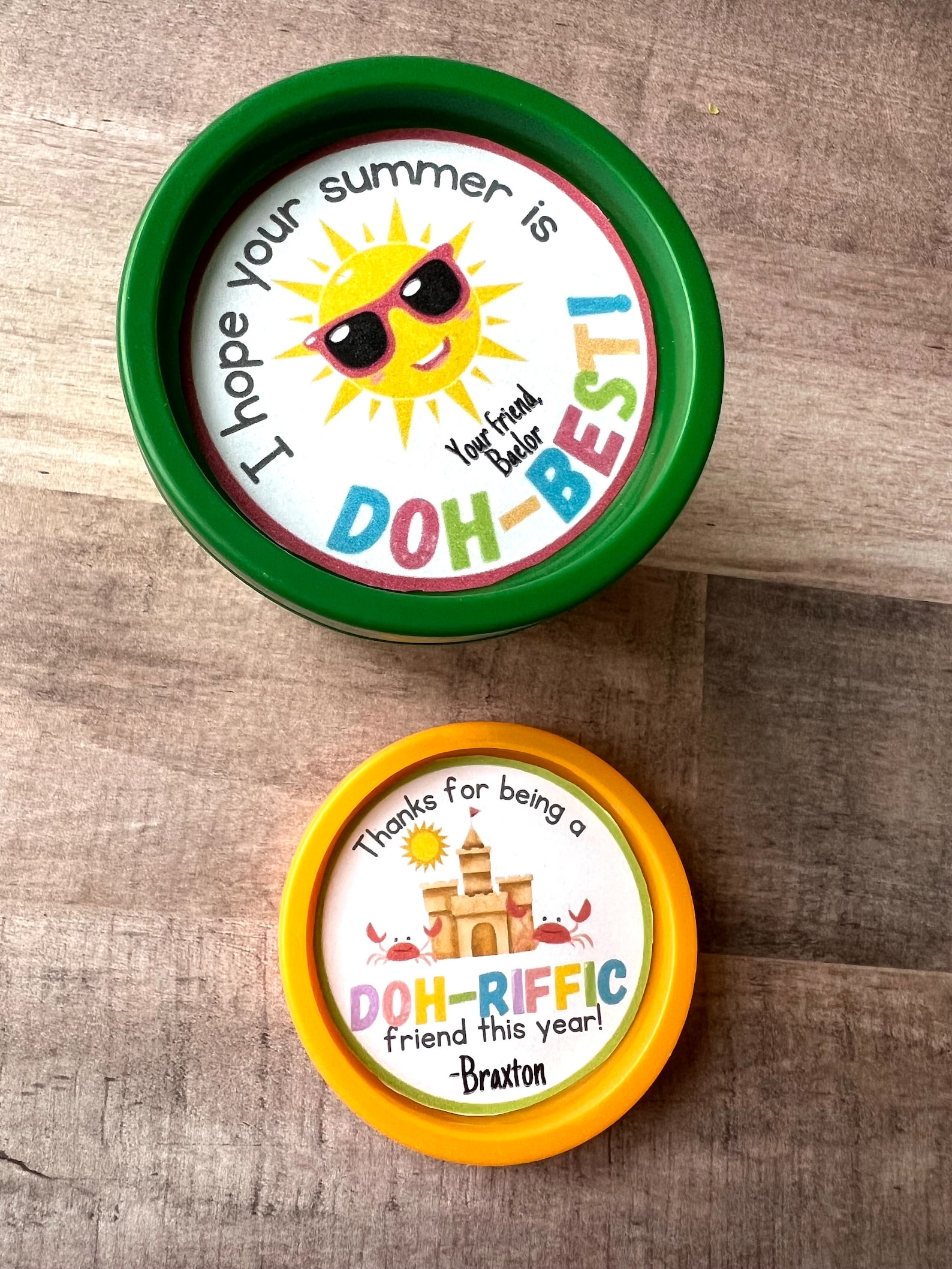 Personalized Last Day of School Play-doh Tag, Play Dough Class Gift ...