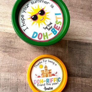 Personalized Last Day of School Play-doh Tag, Play Dough Class Gift ...