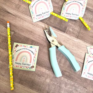 Easter Pencil Tag, Pencil Easter Egg Hunt Gift Label, School Classroom ...