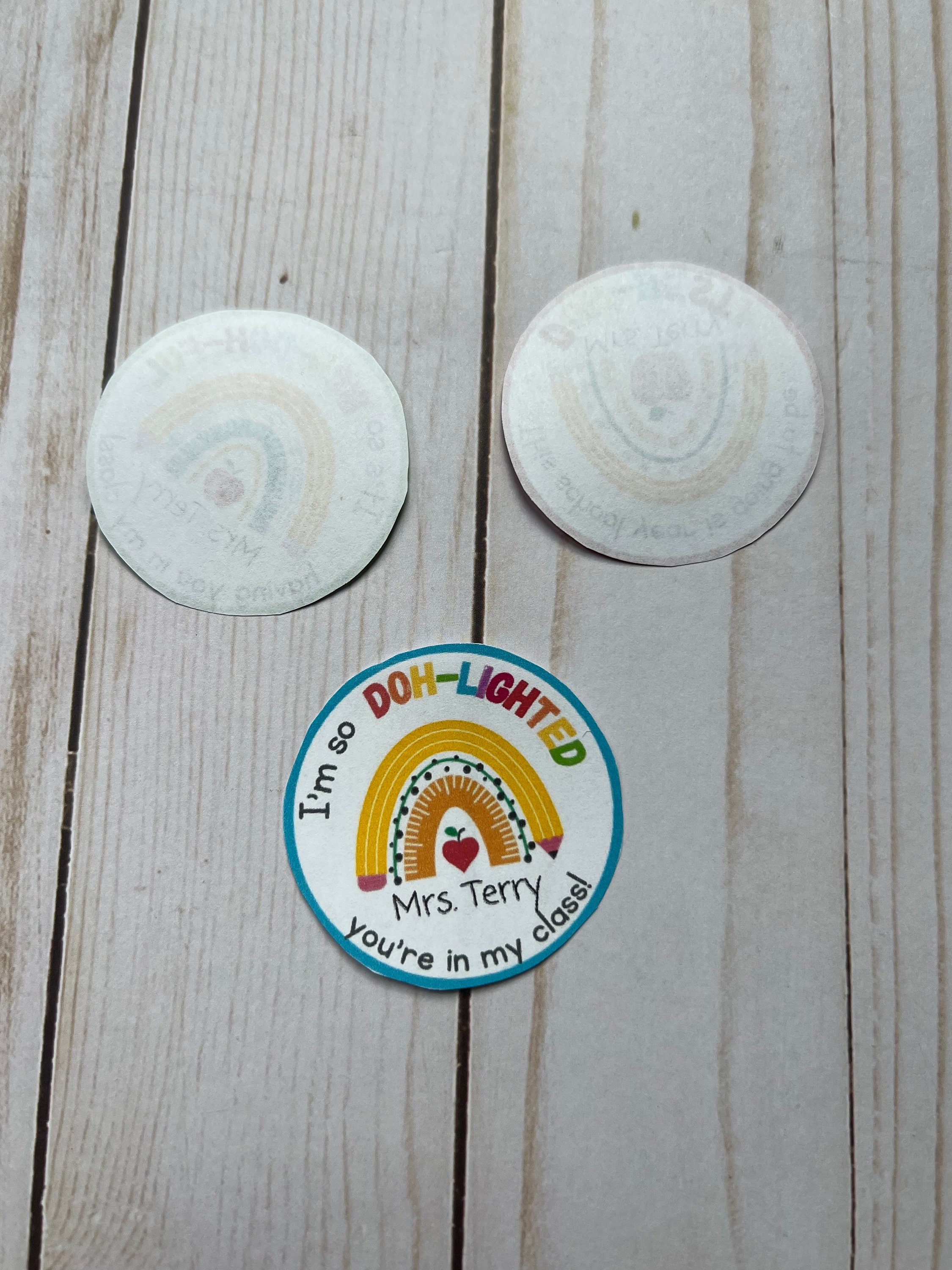 Personalized Back to School Play-doh Tag, Play Dough Class Gift Label ...