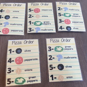 Pizza Theme Counting Game, Valentine's Day Preschool Activity, Follow ...