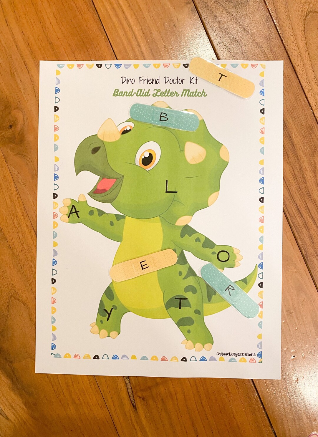 Personalized Name Printable, Custom Band-aid Name, Preschool Learning ...