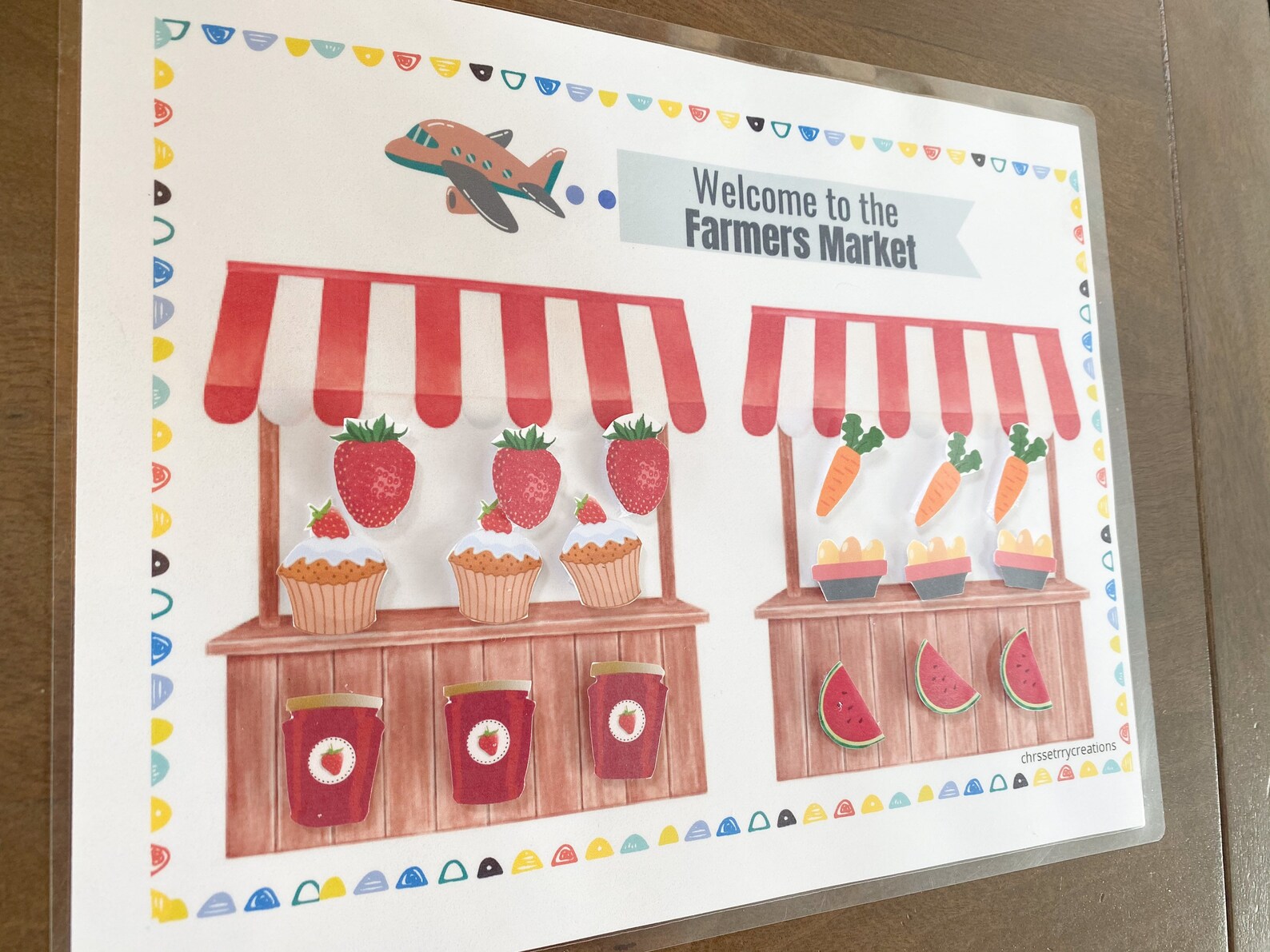 Farmers Market Grocery Shopping Game Following Directions and - Etsy