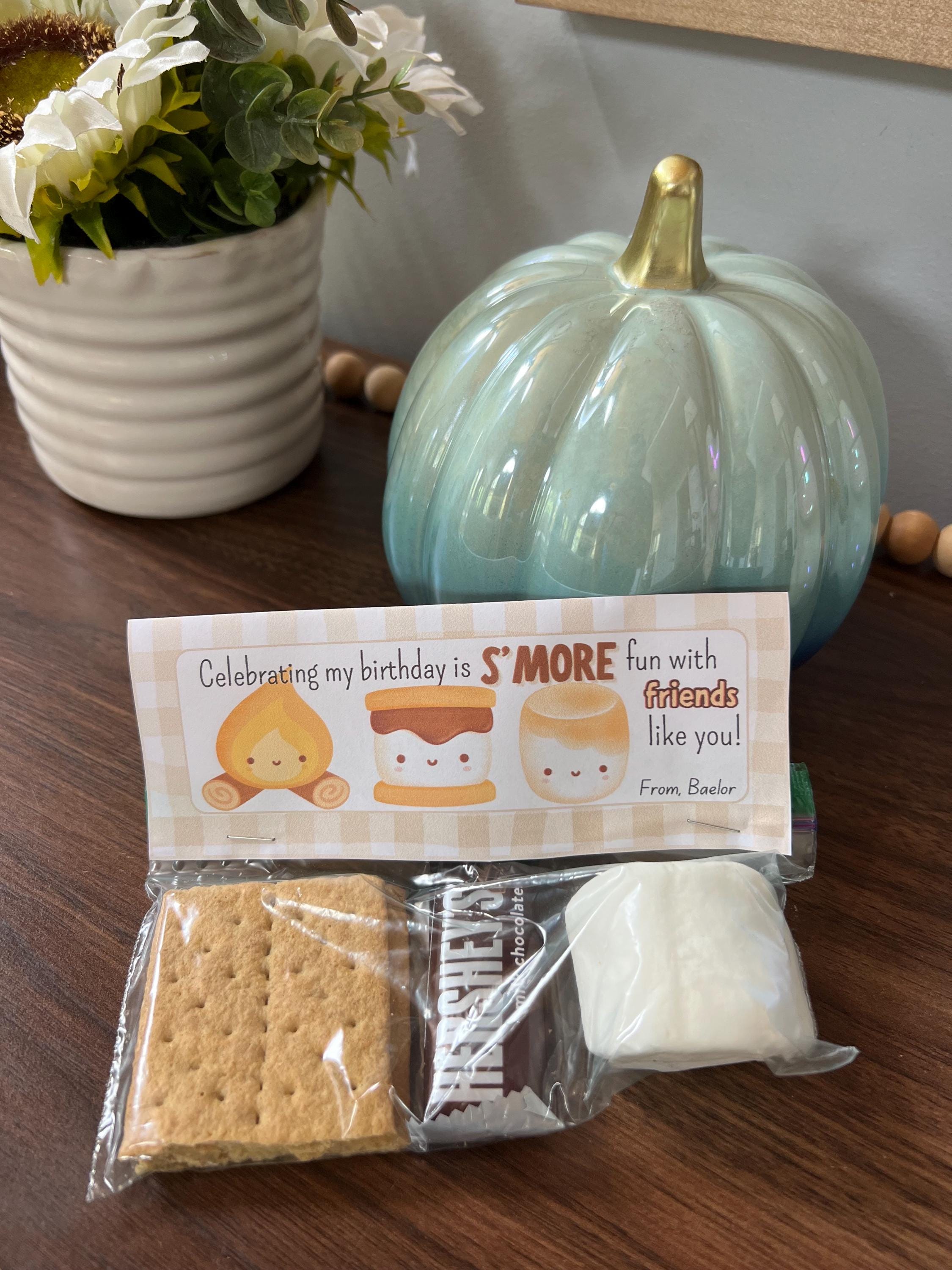 SMORE Birthday Gift Tag, Smore Party Favor Printable, Smore Friends ...