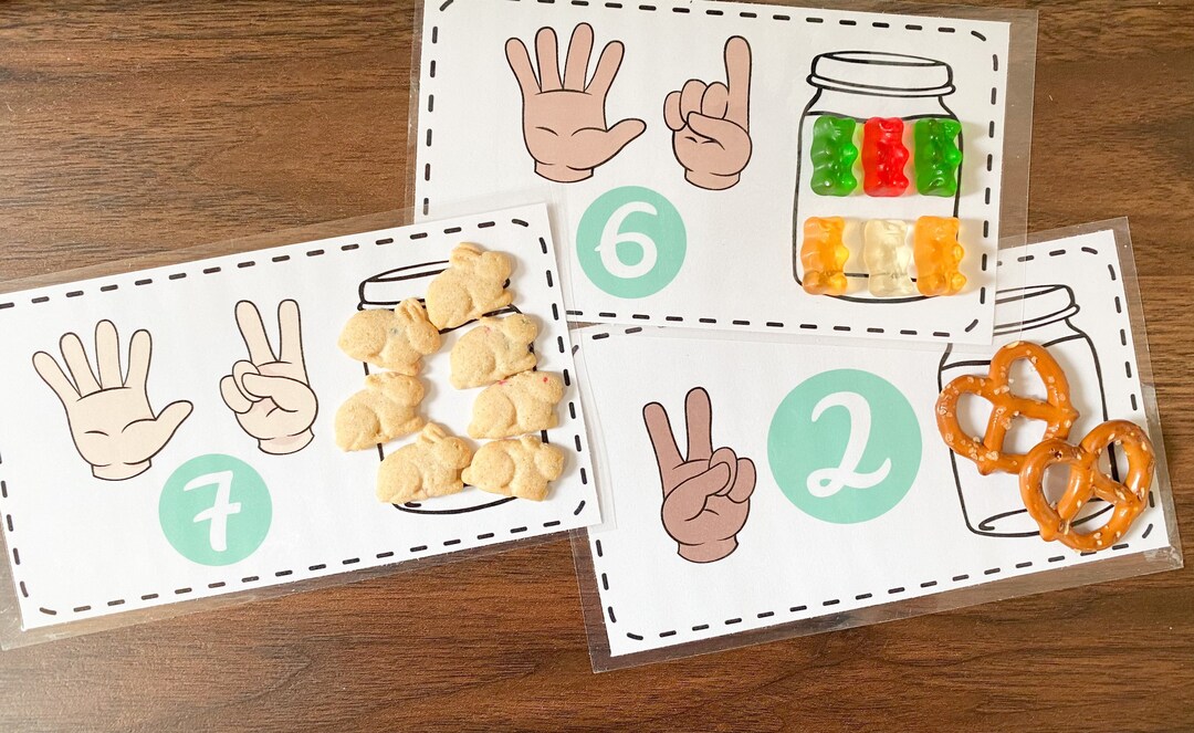 Snack Math, Counting to Ten Jars, Preschool Activity, Preschool Math ...