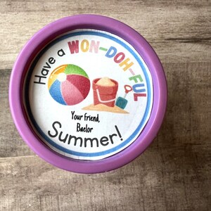 Personalized Last Day of School Play-doh Tag, Play Dough Class Gift ...