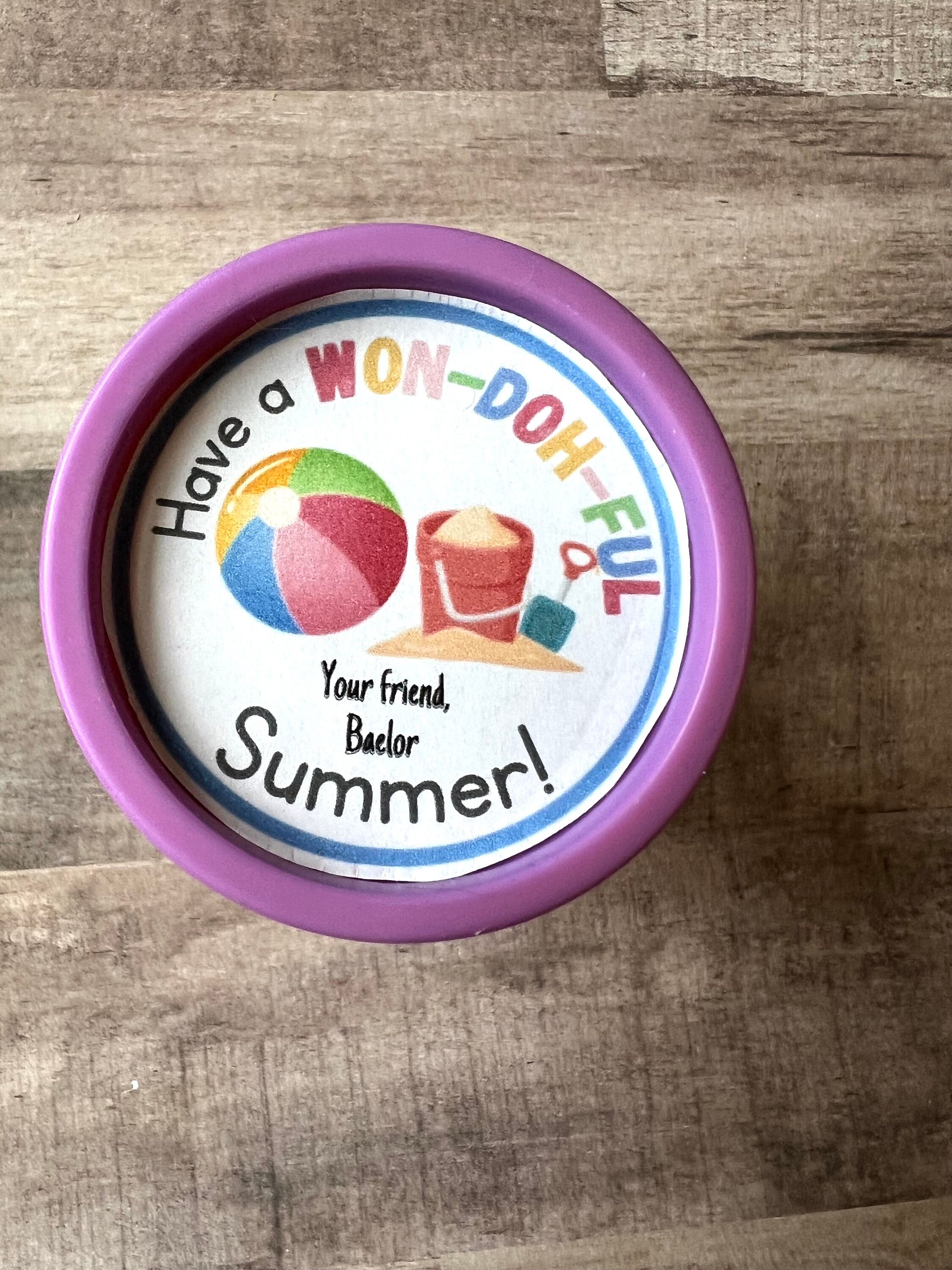 Personalized Last Day of School Play-doh Tag, Play Dough Class Gift ...