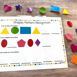 Learning Patterns Activity, Kindergarten Pattern Printable, Homeschool ...