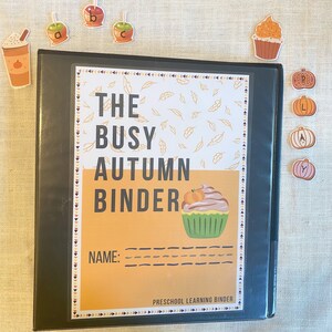 Fall Busy Book, Autumn Busy Binder, Thanksgiving Learning Activities ...
