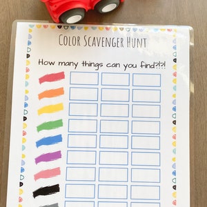 Color Sorting Printable, Learning Colors Worksheets, Toddler Color ...