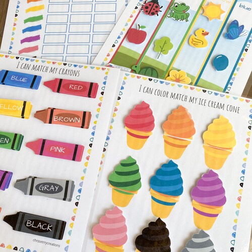 Color Matching Color Activity Learning Colors Toddler | Etsy