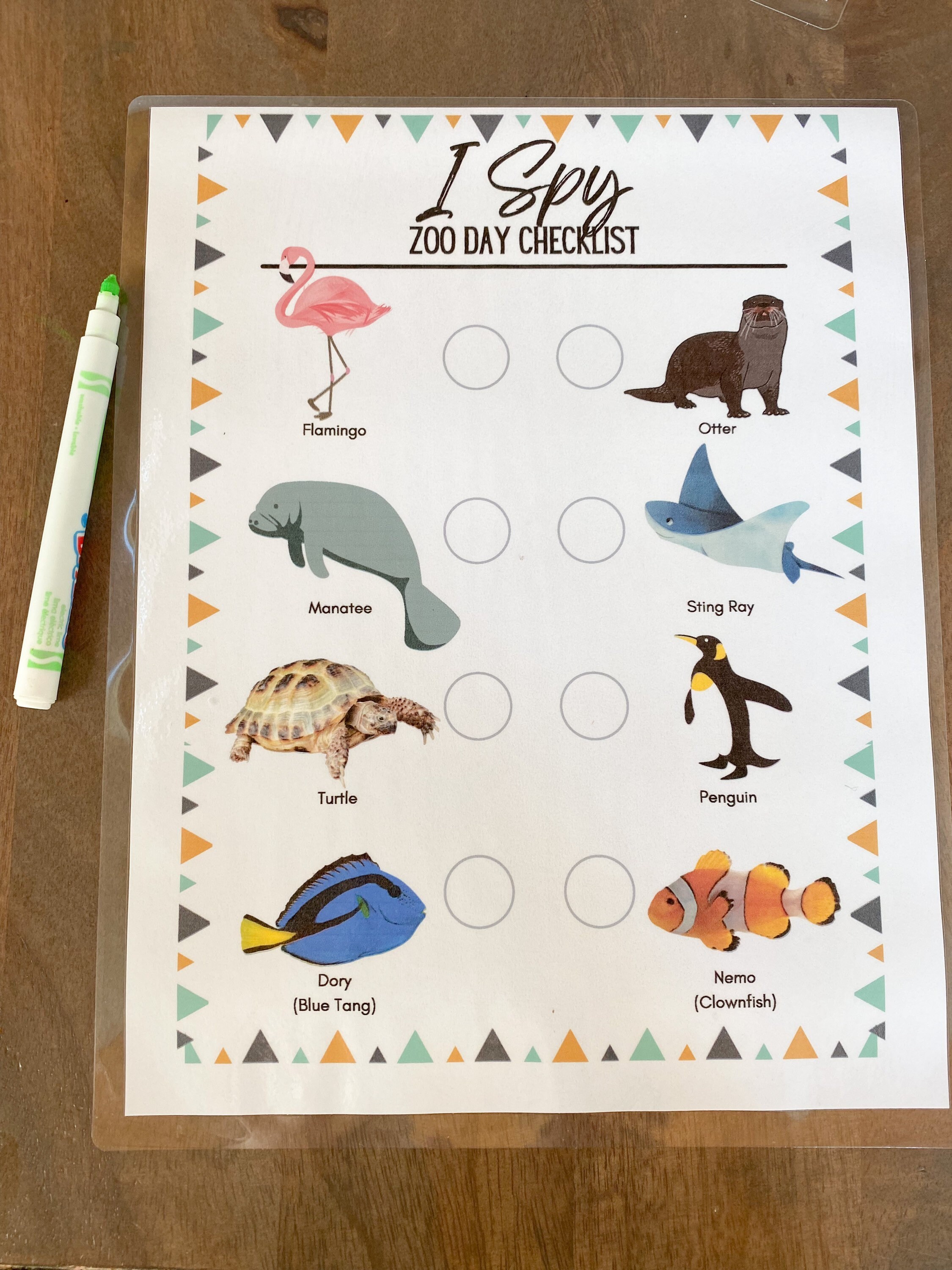 Zoo Animal Scavenger Hunt I Spy at the Zoo A Day at the Zoo | Etsy
