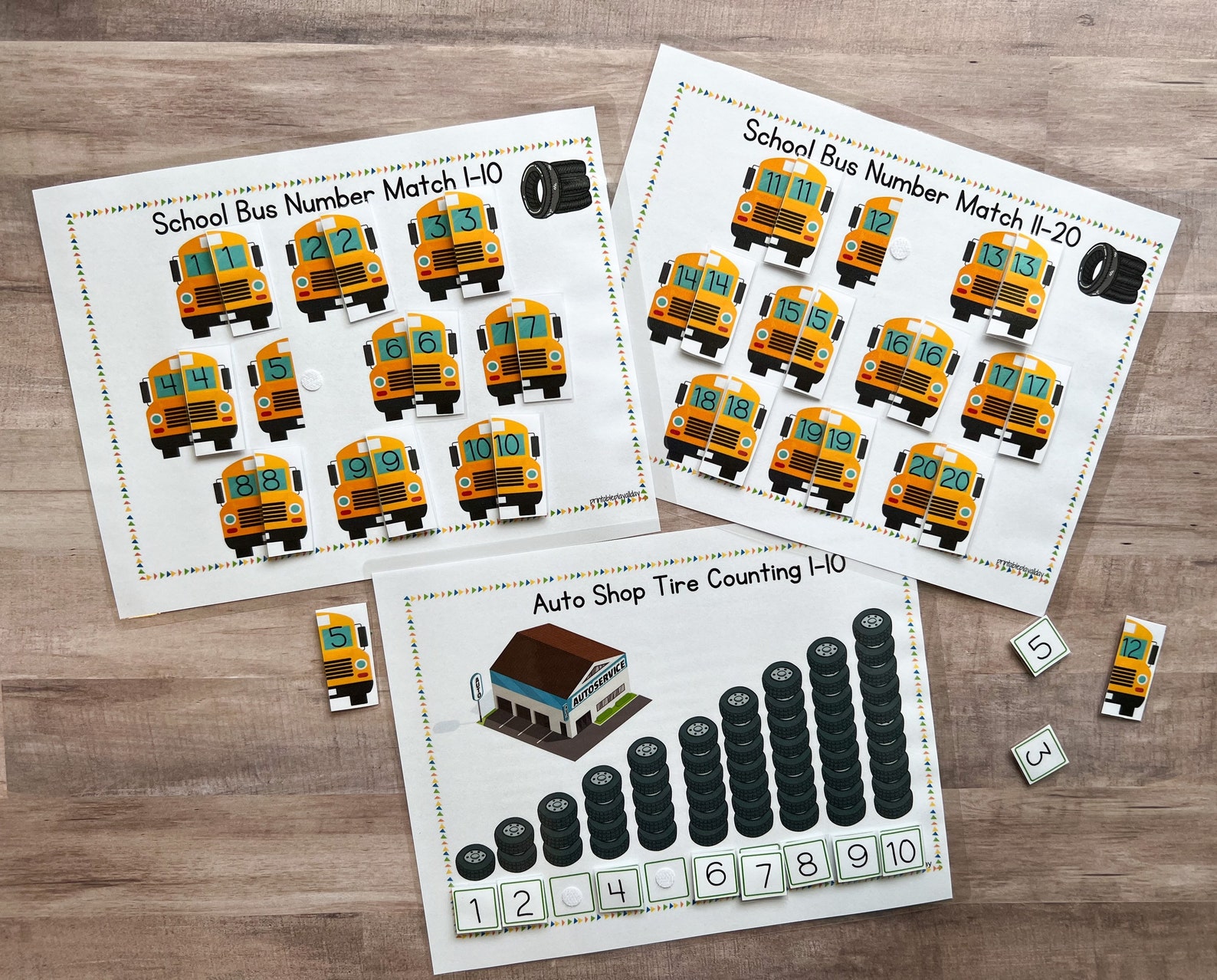 Transportation Theme Preschool Learning Binder, Pre-k Busy Binder ...