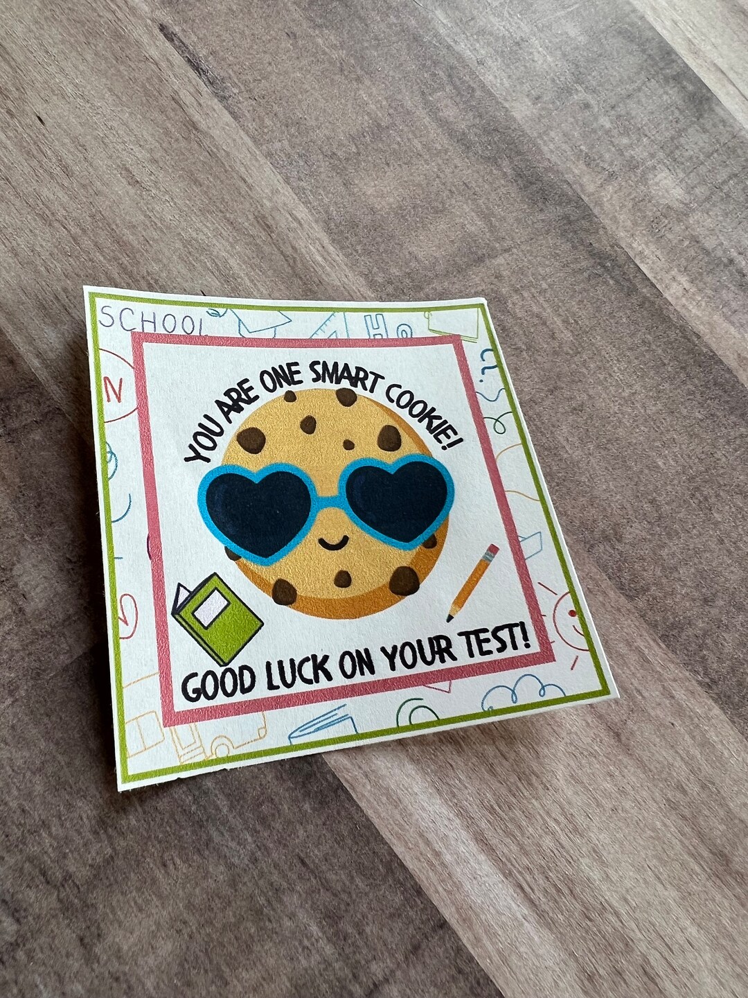 One Smart Cookie Tag, State Test Class Treat, Class Gift Label, School ...