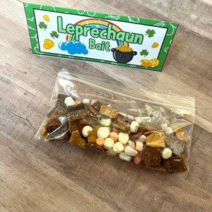Leprechaun Bait Printable, St. Patrick's Day Snack Label, St. Patrick's ...